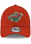 Minnesota Wild Mens Primary Team Logo Classic 39THIRTY Red New Era Flex ...