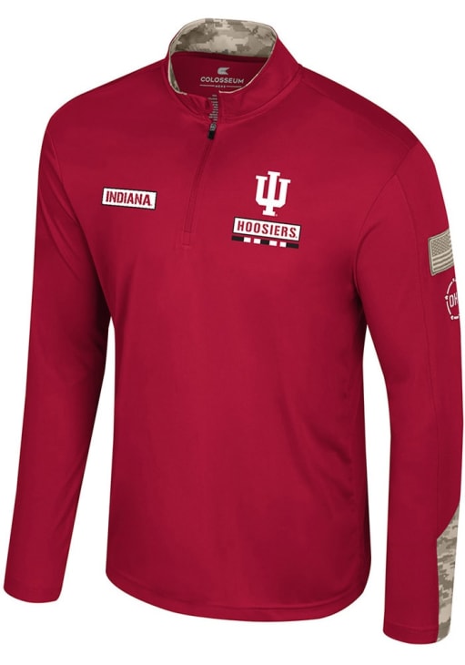 Colosseum Indiana Hoosiers Mens CARDINAL OHT Company Pullover - 150324876
