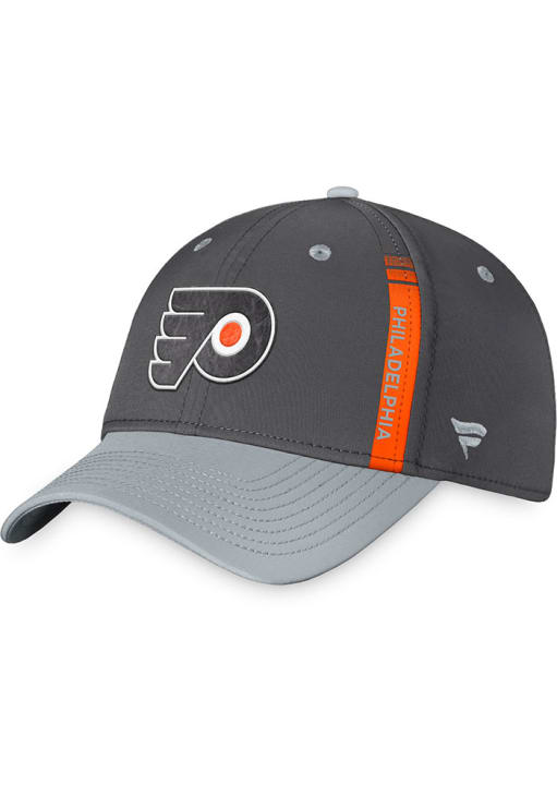 Philadelphia Flyers Mens CHARCOAL 2022 Authentic Pro Home Ice Flex Hat ...