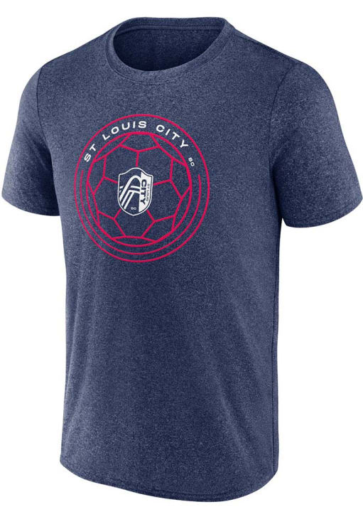 St Louis City SC NAVY BALL AND BANNER Short Sleeve T Shirt - 17288718