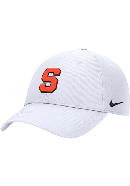 Nike Syracuse Orange White Club Cap Ripstop Adjustable Hat - 198603034