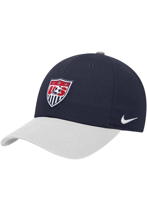 Nike USMNT NAVY Retro US Soccer Crest Club Unstructured Adjustable Hat ...