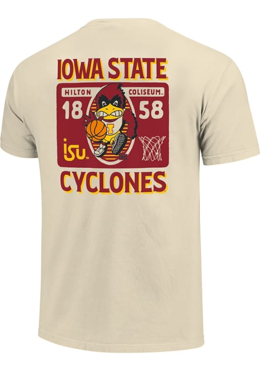 Iowa State Cyclones IVORY Cy Playing Basketball Short Sleeve T Shirt ...