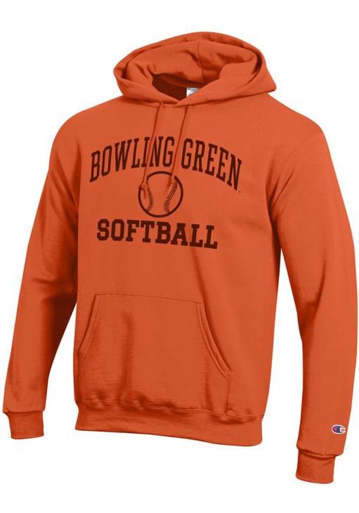 Champion Mens ORANGE Bowling Green Falcons Softball Icon Powerblend ...