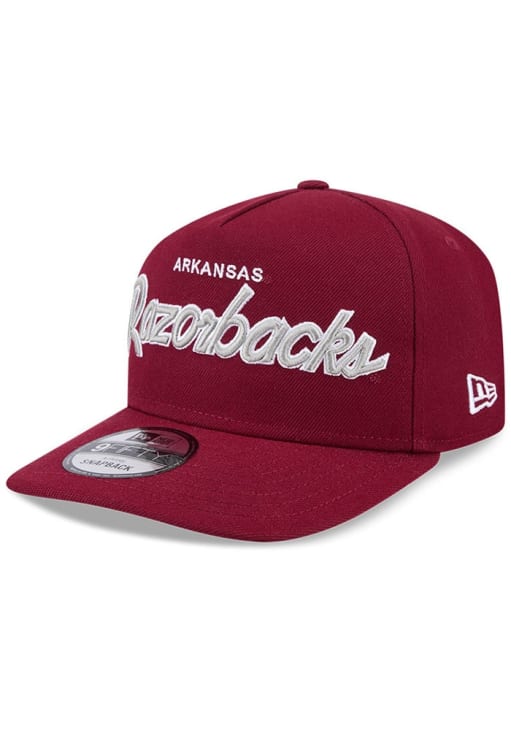 Arkansas Razorbacks New Era Red A-Frame 9FIFTY Snapback Hat - 59038107