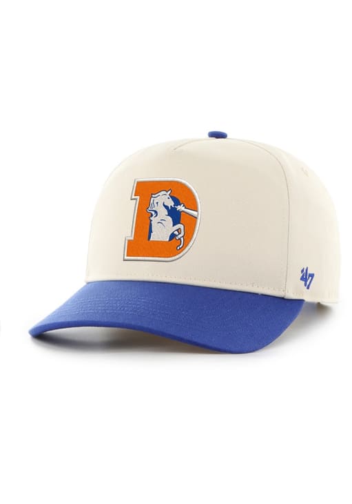 47 Denver Broncos NATURAL Retro Team Logo Two Tone Hitch Adjustable Hat ...