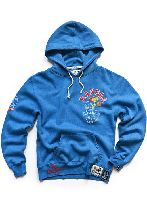 Wilt Chamberlain Kansas Jayhawks Mens ROYAL Basketball Player Hood ...