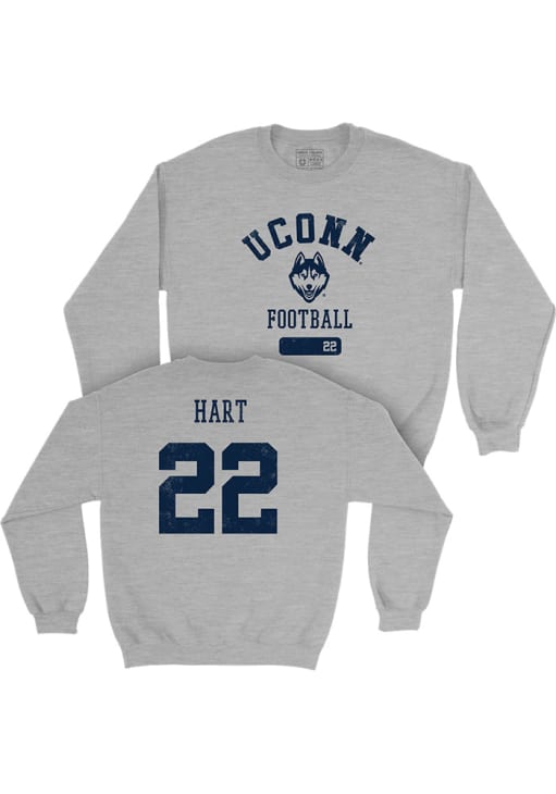 Jaden Hart Mens ATHLETICGREY UConn Huskies NIL Varsity Player Crew ...