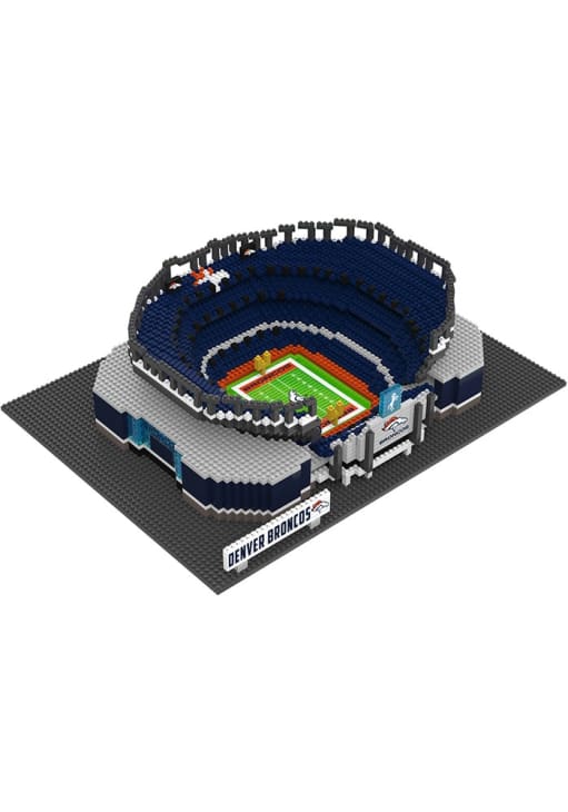 Denver Broncos Toy | Denver Broncos Building Blocks White 3D Large ...