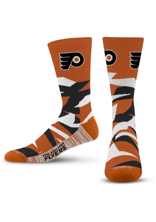 Philadelphia Flyers ORANGE Breakout Mens Crew Socks - 90295575