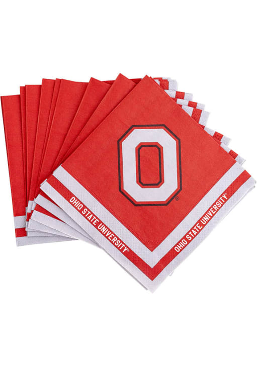 Ohio State Buckeyes SCARLET 6.5" 20 pack Napkins - 9765015